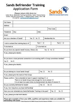 Sands Befrienders | Sands - Stillbirth and neonatal death charity